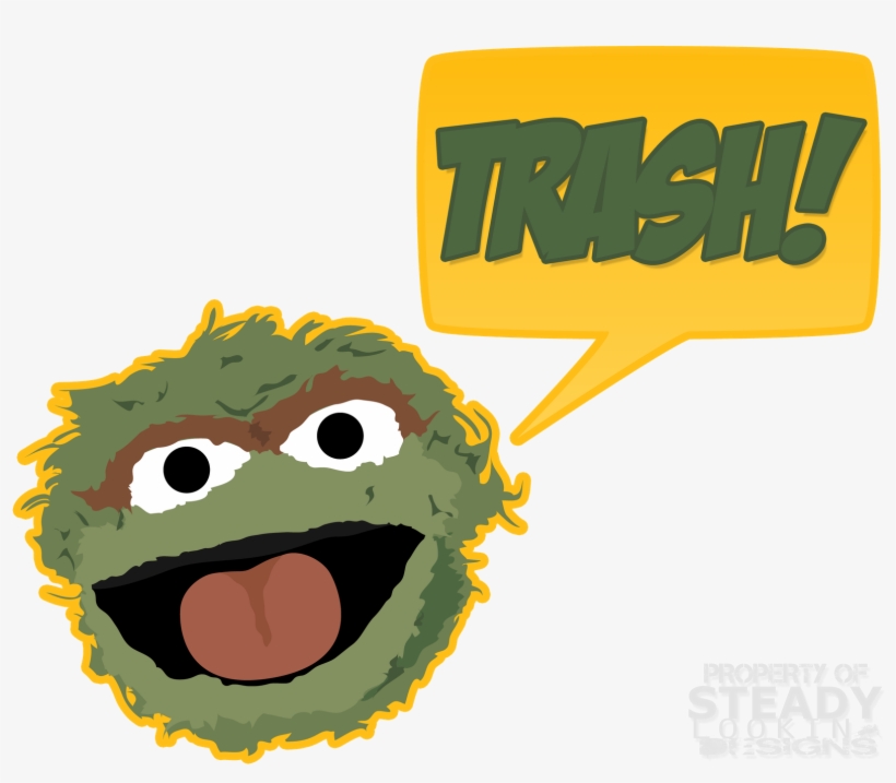 Steady Looking Designs Oscar The Grouch - Oscar The Grouch Vector ...