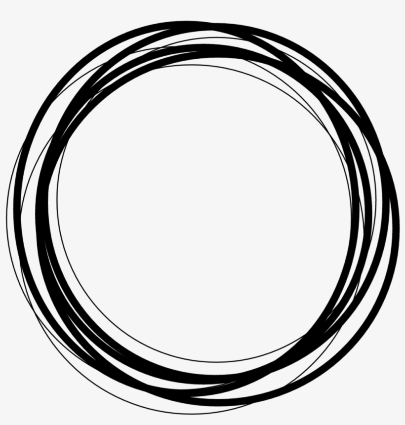 Sticker Roundframe Round Frame Circle Black Blackandwhi - Sticker ...