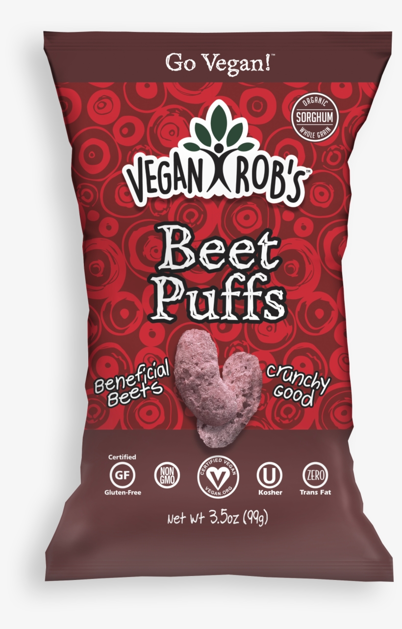 Vegan Beet Puffs Large - Vegan Rob's Beet Puffs - Free Transparent PNG ...