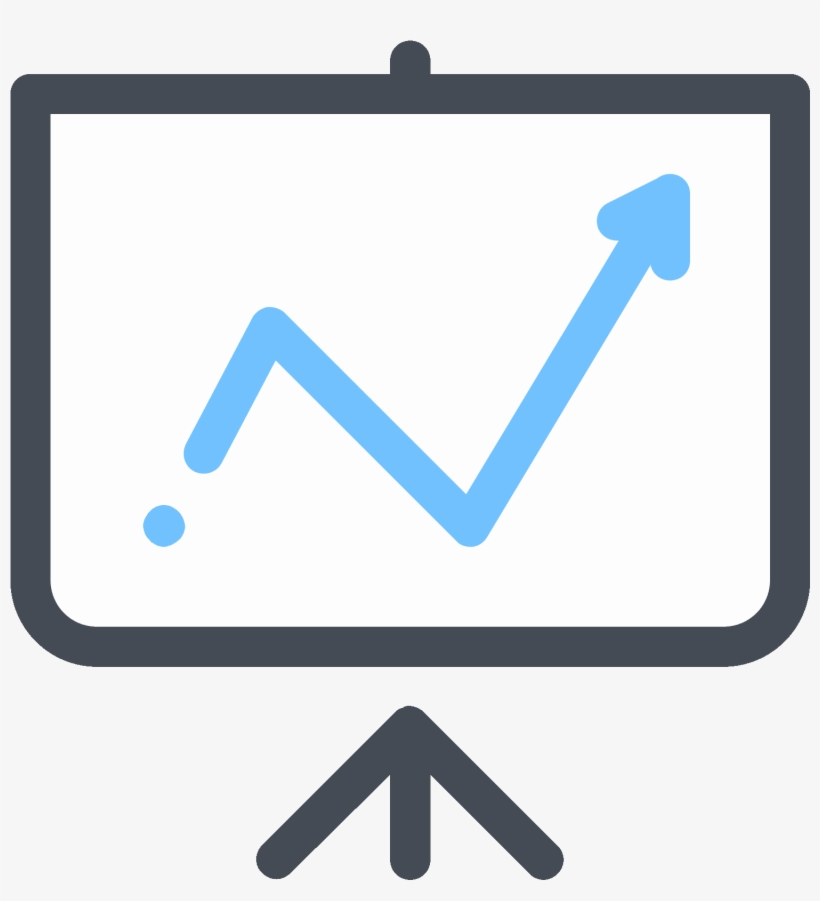 This Logo Is Rectangular, With A Line Chart And Statistics - Community ...