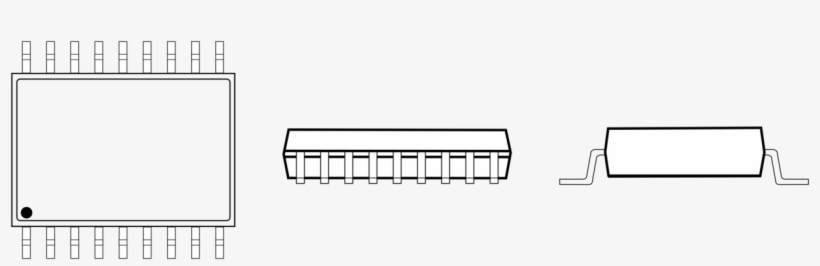 Integrated Circuits & Chips Integrated Circuit Layout - Line Art - Free ...