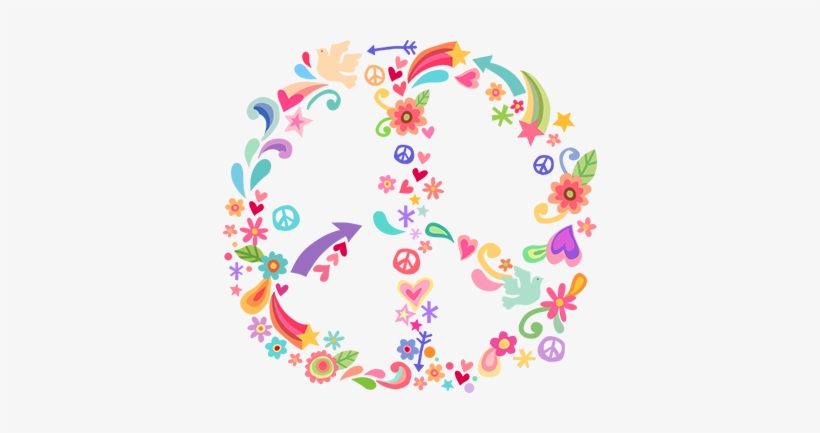 Vinilo Decorativo Paz Hippie - Peace Sign Love T Shirt 60s 70s Tie Die ...