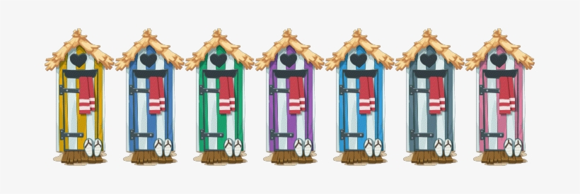 Decoration Beach Hut Color Cycle - Beach Hut - Free Transparent PNG ...
