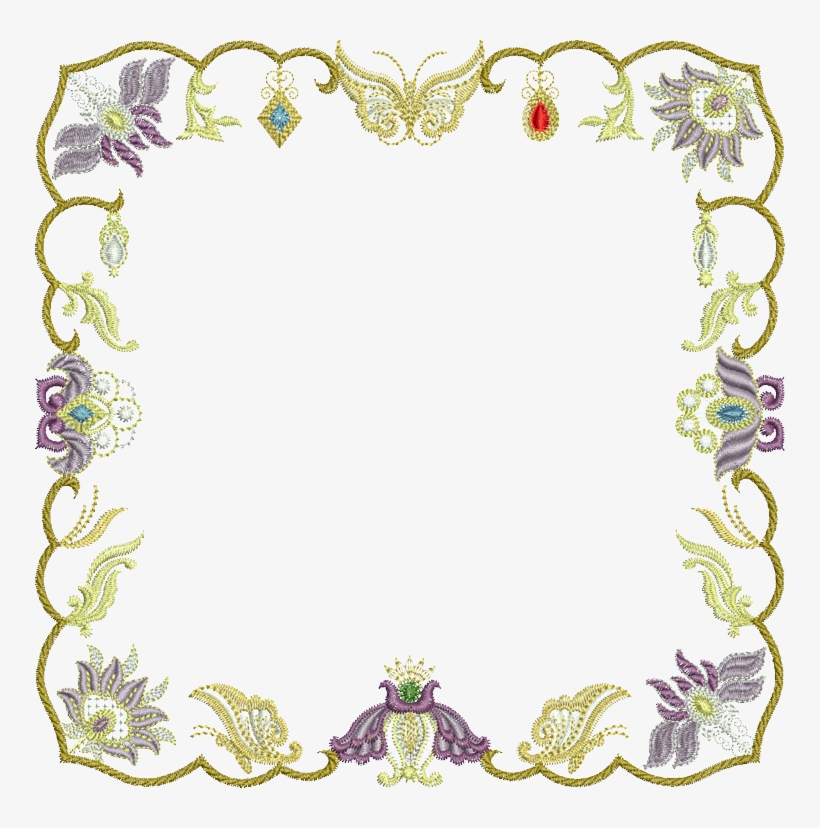 Jewel Border Small - Box Border Design - Free Transparent PNG Download ...