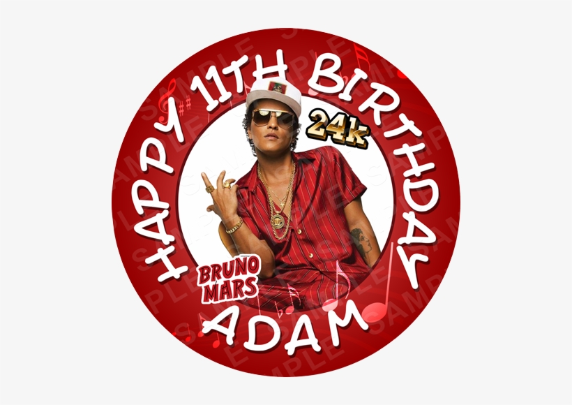 Bruno Mars Edible Cake Topper - 24k Magic - Sheet Music - Free ...