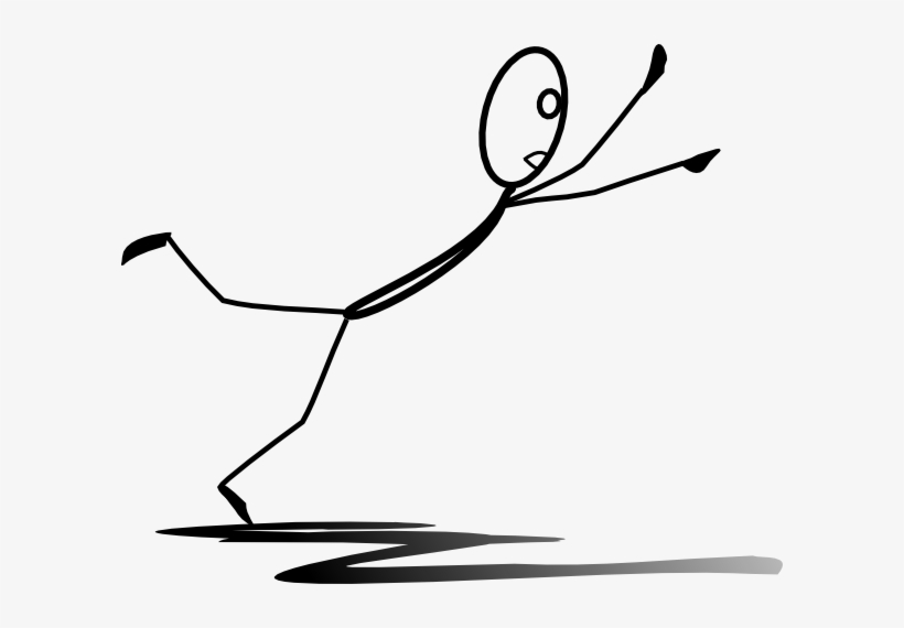 Stickman Slide Falling Clip Art At Clker - Falling Clip Art - Free ...