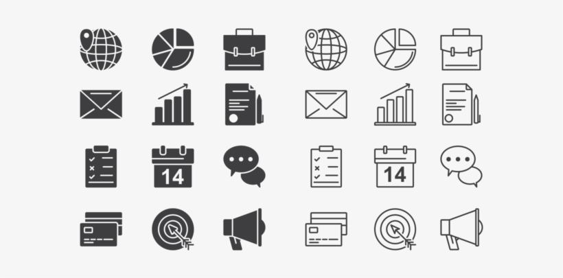 Business Icons Vector - Vector Business Icon Png - Free Transparent PNG ...