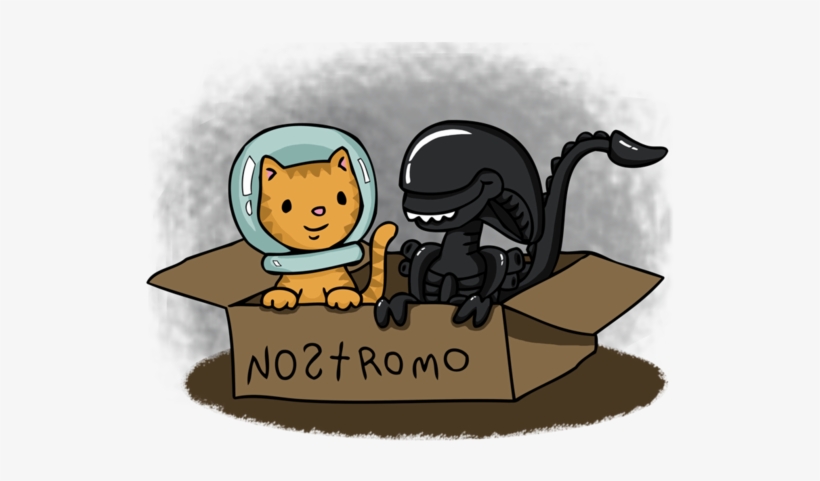 Teeshirt Design By - Xenomorph Alien Cat - Free Transparent PNG ...