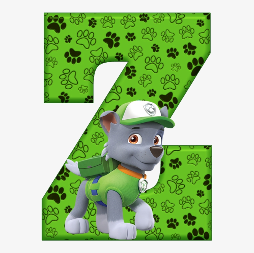 z* ** *de Alfabeto Decorativo - Paw Patrol Letter - Free Transparent ...