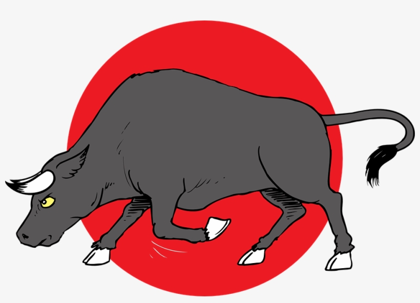 Vector Download Bullhorn Vector Bull Horn - Bull Preparing To Charge ...
