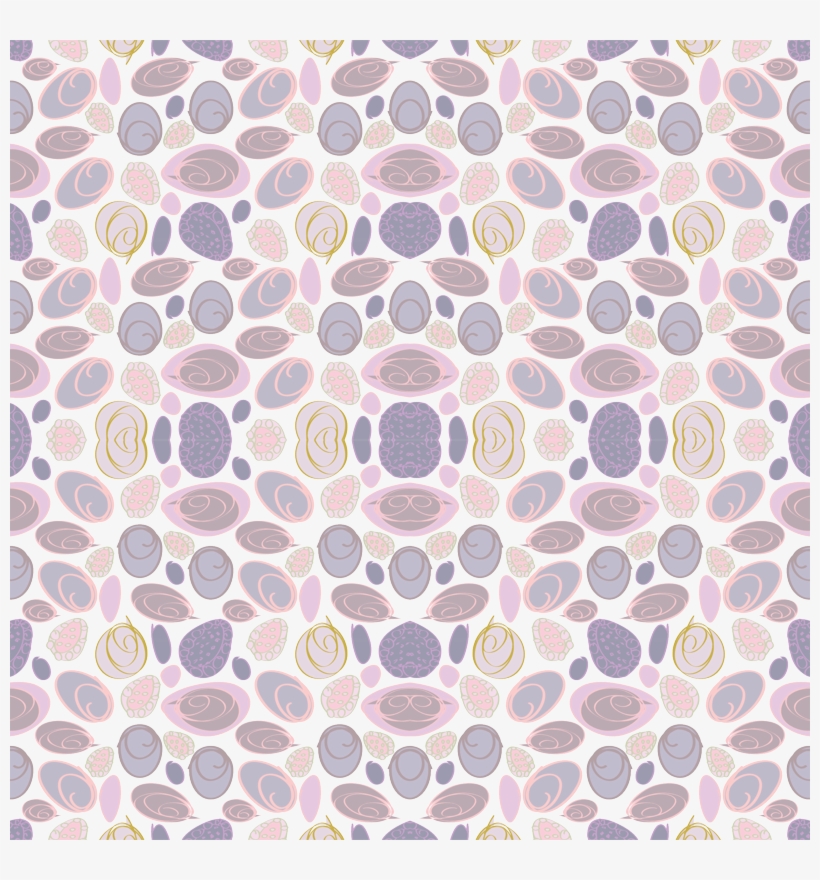 Muted Pink With Mauve Seashells Design Wallpaper - Wallpaper - Free ...