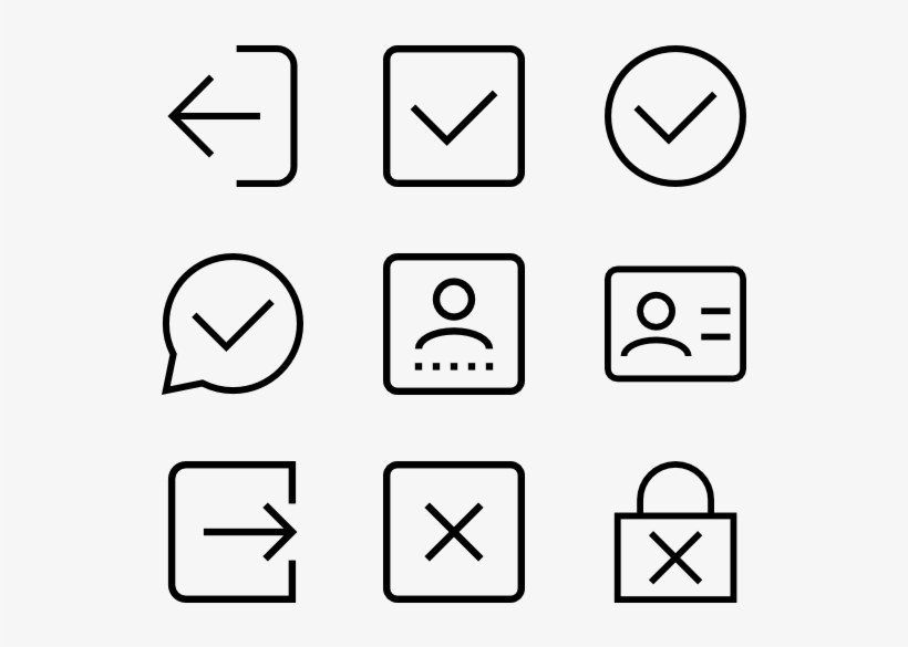 Login - White Icons Png - Free Transparent PNG Download - PNGkey