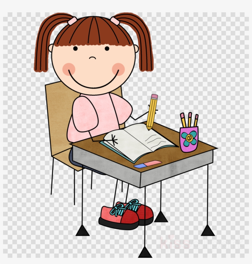 Clip Art Student Writing