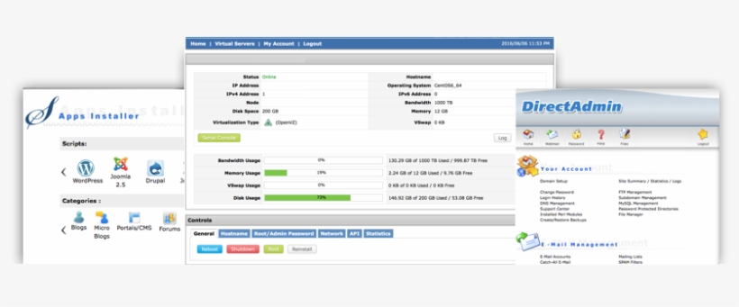 Simple And Easy To Use Control Panel - Web Hosting Service - Free ...