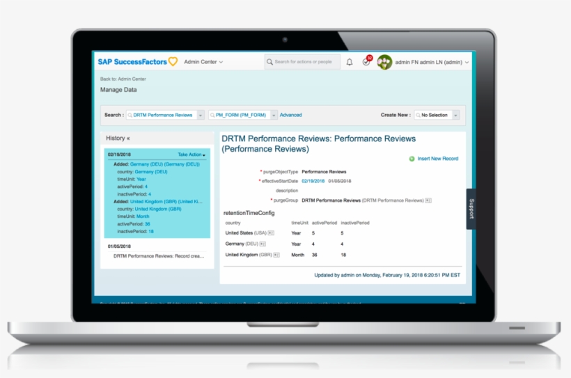 Sap Successfactors Data Purge Gdpr - Slate Dashboard - Free Transparent ...