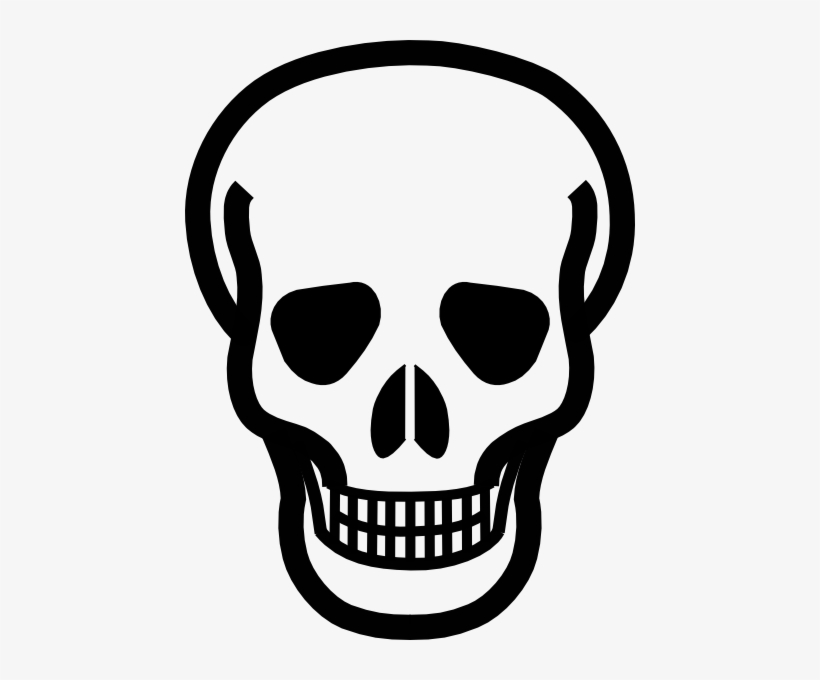 Skull Outline Clip Art - Free Transparent PNG Download - PNGkey