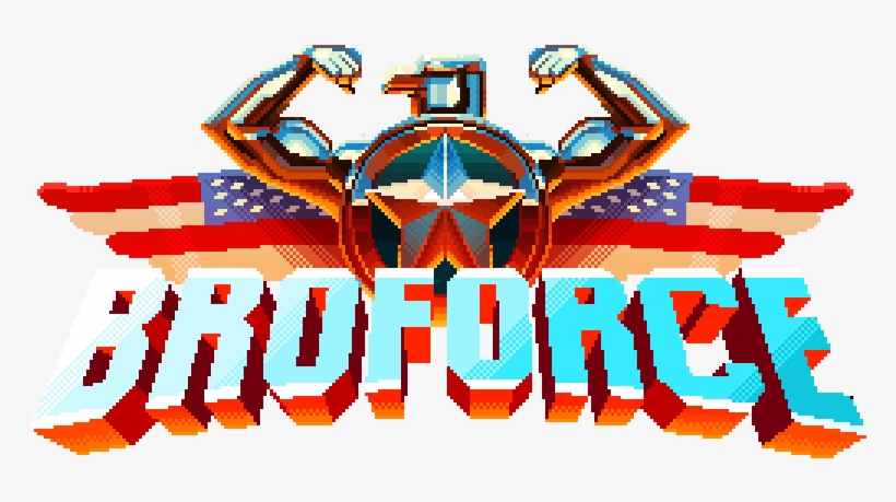 Free Lives Games - Broforce Logo Png - Free Transparent PNG Download ...
