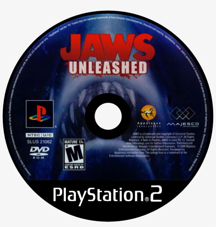 Jaws Unleashed - Jaws Unleashed [ps2 Game] - Free Transparent PNG ...