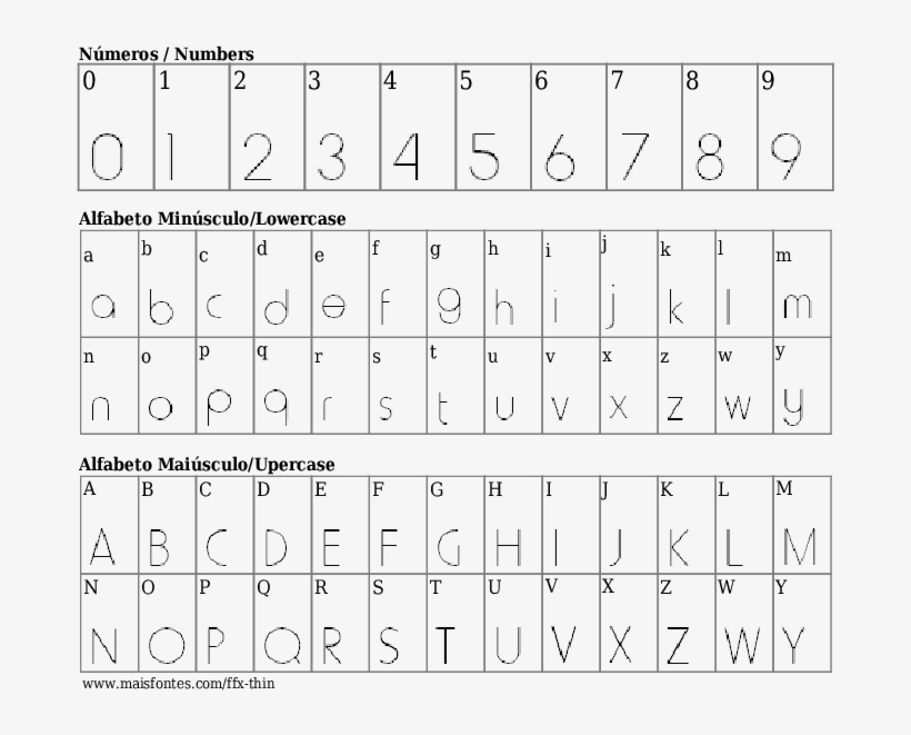 Font Details Ffx Thin - Fonte Stylus Bt - Free Transparent PNG Download ...