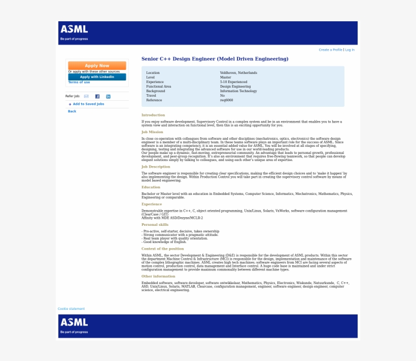 Senior - Asml Holding - Free Transparent PNG Download - PNGkey