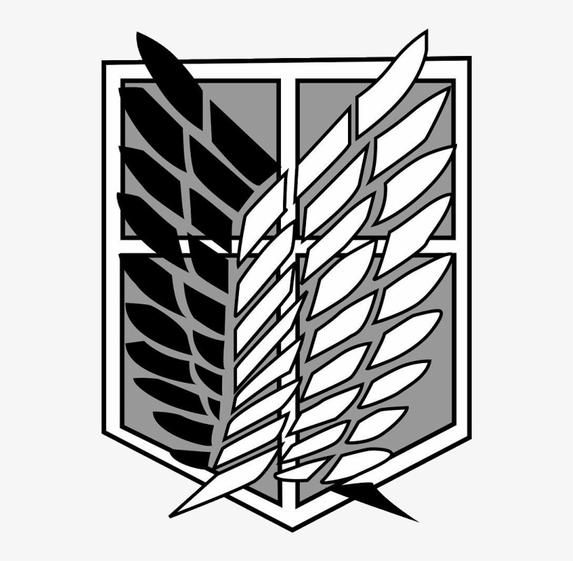 Attack On Titan Logo Png - Shingeki No Kyojin Emblem - Free Transparent ...
