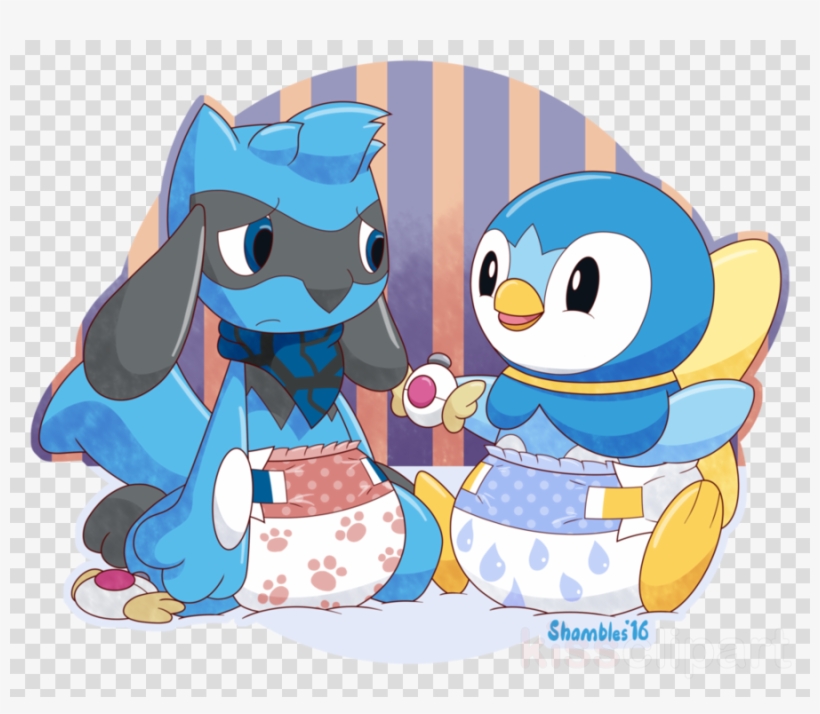 Riolu Diaper Clipart Diaper Penguin Pokémon - Penguin - Free ...