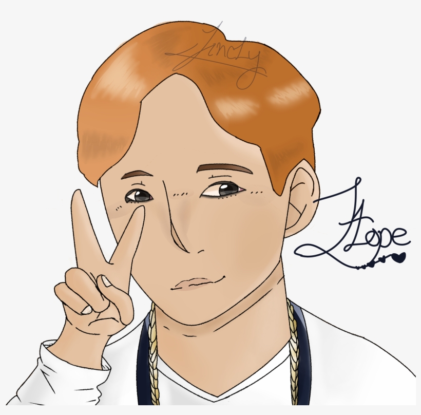 J-hope ~ Bts - Cartoon - Free Transparent PNG Download - PNGkey
