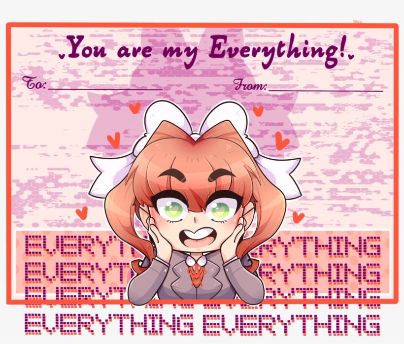 Real Quick Just Monika Valentines Day Card Free To - Free Transparent ...