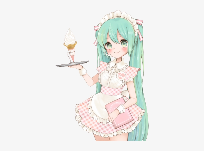 Vocaloid Hatsune Miku - Vanilla Ice Cream Anime - Free Transparent PNG ...