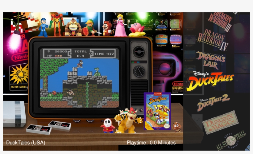 List Of Themes Included - Retropie Old Room Theme - Free Transparent ...