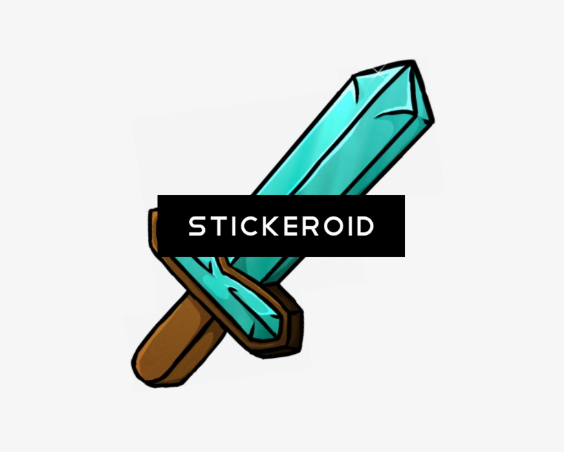Diamond Sword Minecraft - Sword Minecraft Png - Free Transparent PNG ...