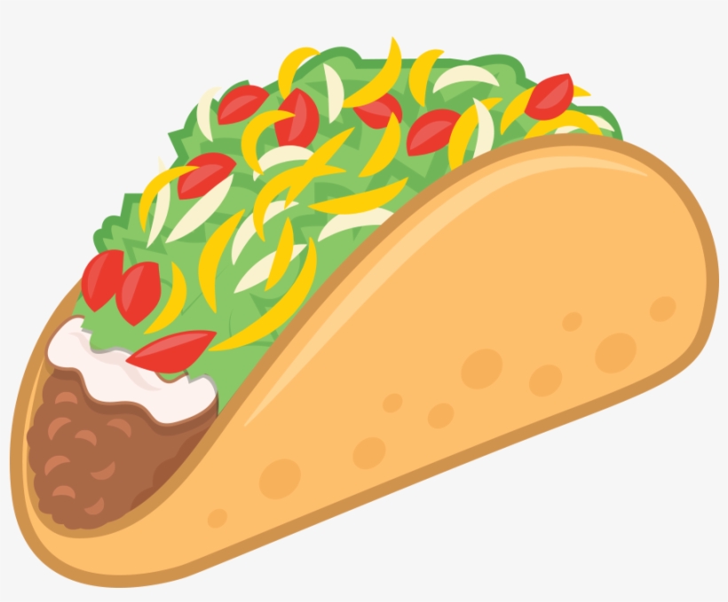 Taco Mexican Food Taco Emoji Vector Illustration - Clip Art - Free ...