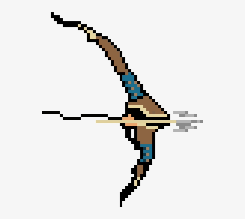 Hanzo Bow - Hanzo Pixel Spray Png - Free Transparent PNG Download - PNGkey