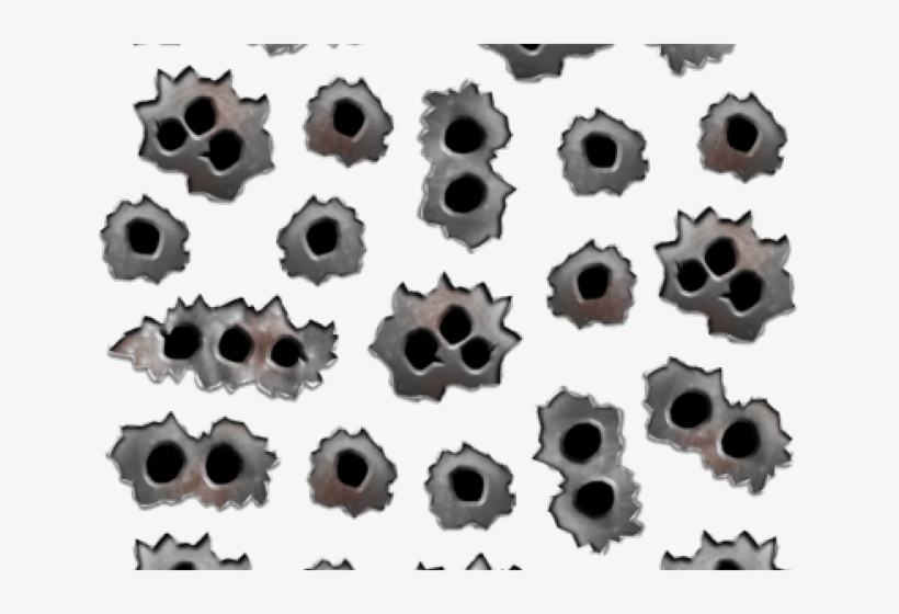 Beistle Bullet Holes Peel 'n Place Party Accessory - Free Transparent ...
