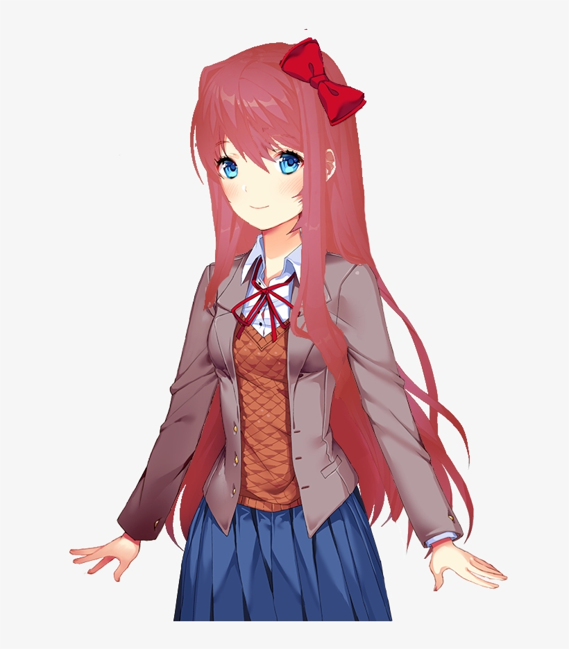 Mod Art - Sayori Cute - Free Transparent PNG Download - PNGkey