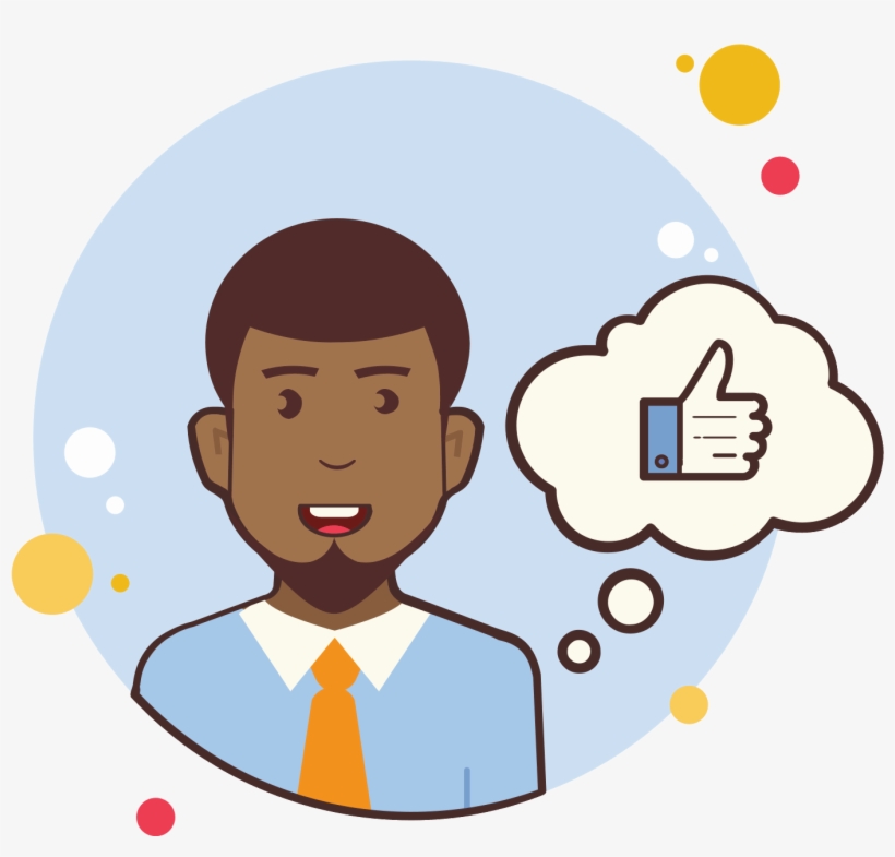 Hombre Con Me Gusta Icon - Icon - Free Transparent PNG Download - PNGkey