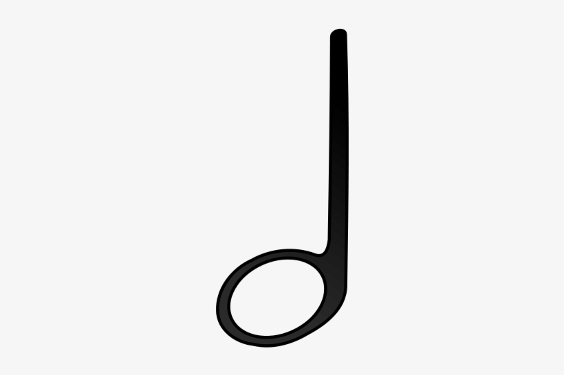 Single Black Music Notes