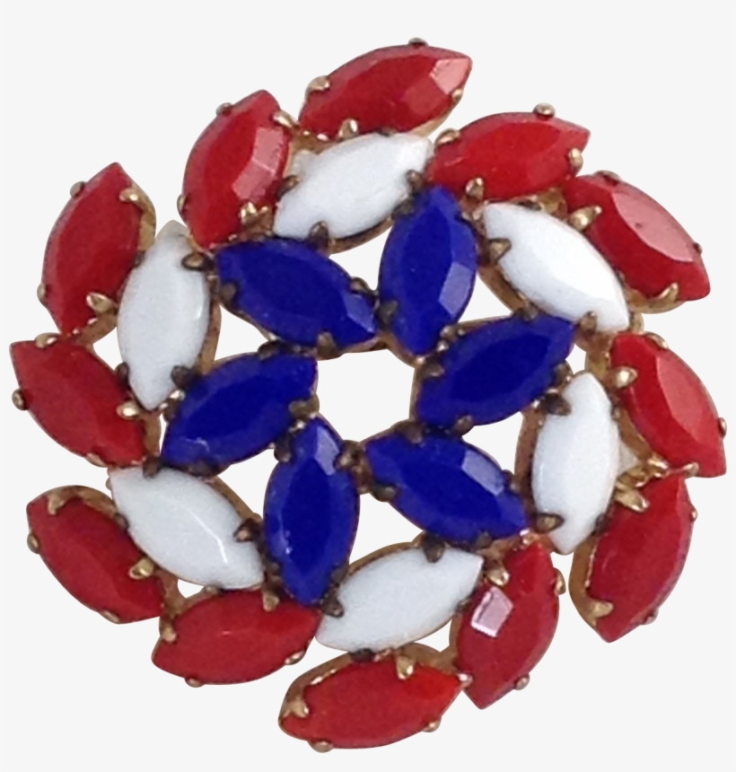 Patriotic Red White Blue Pin - Bracelet - Free Transparent PNG Download ...