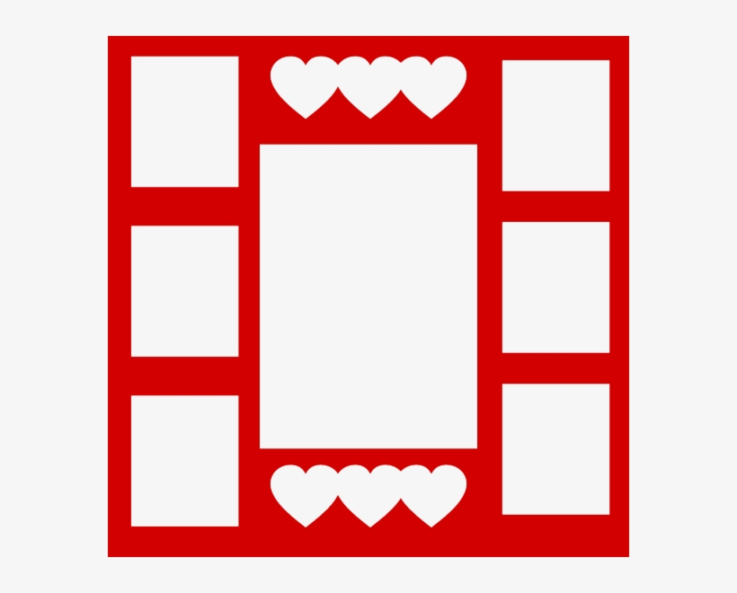 Valentine's Day Page Divider Svg - Scrapbooking - Free Transparent PNG ...