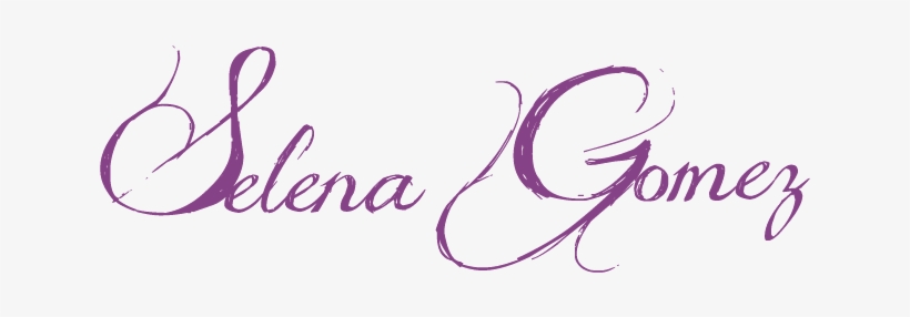 Selena Gomez Logo - Selena Gomez Name Design - Free Transparent PNG ...