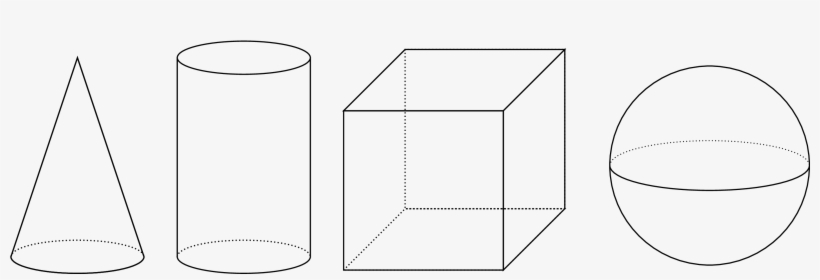 A Cone, A Cylinder, A Cube And A Sphere - Cylinder - Free Transparent ...