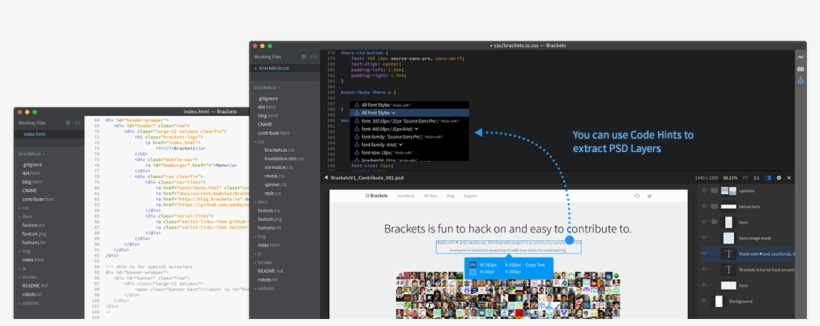 Brackets Web Editor - Free Transparent PNG Download - PNGkey