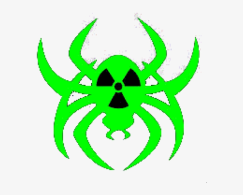 Radioactive Spider Neongreen Cut Image - Green Spider Cartoon - Free ...