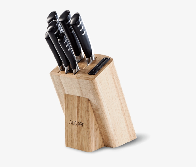 The Stainless Steel Knife Set With Block - Free Transparent PNG ...