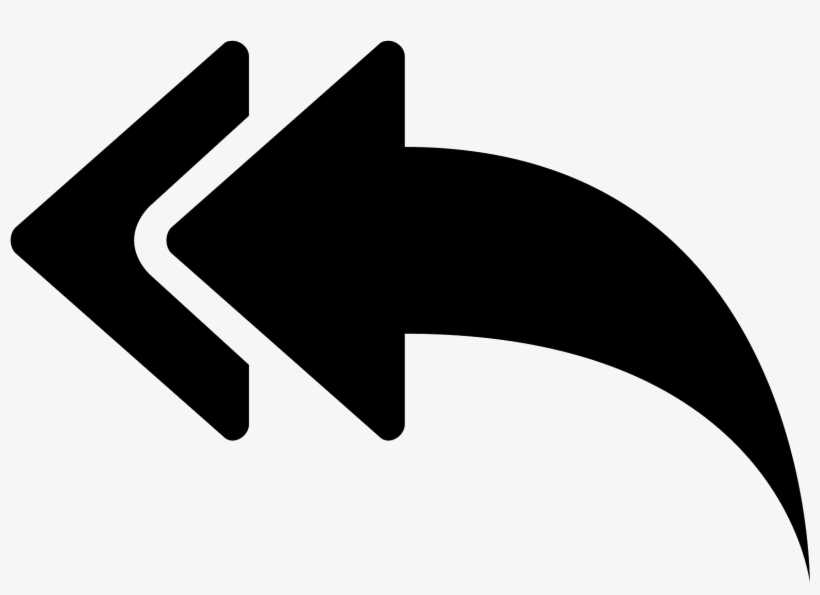 Black Arrow Png Reply All Arrow Icon Free Download - Return Icon - Free ...