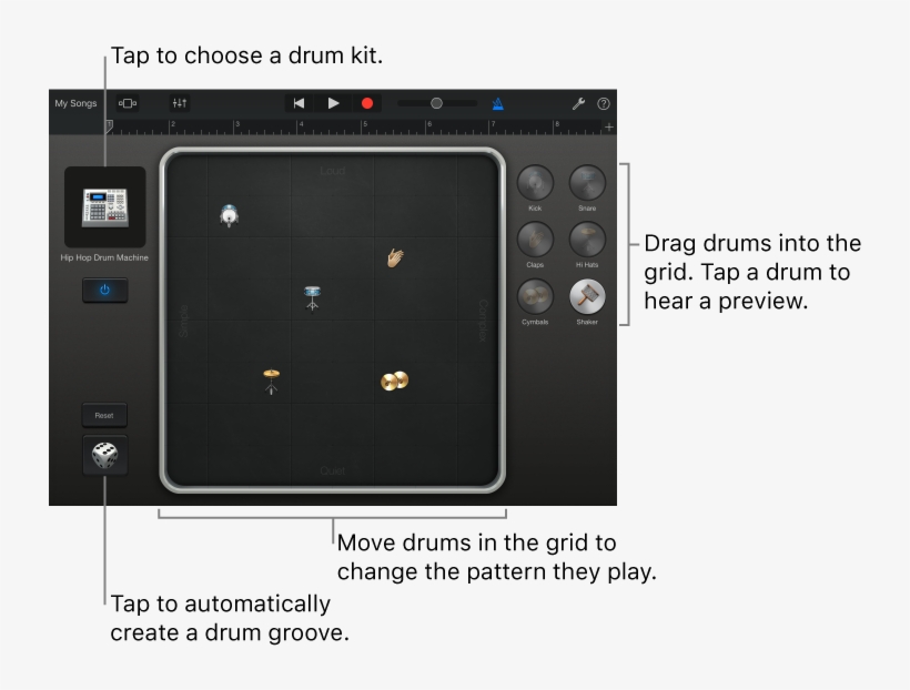 Smart Drums Touch Instrument - Musical Instrument - Free Transparent ...