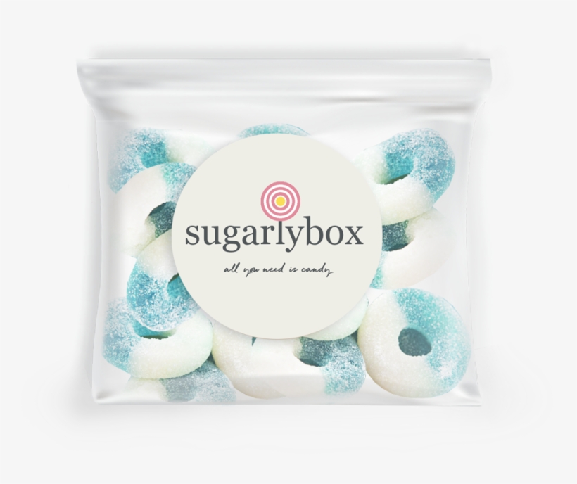 Sour Blue Raspberry Rings - Marshmallow - Free Transparent PNG Download ...