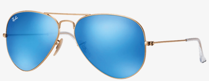 Aviator - Ray-ban Aviator Flash Lenses Sunglasses With Gold Frame/blue ...