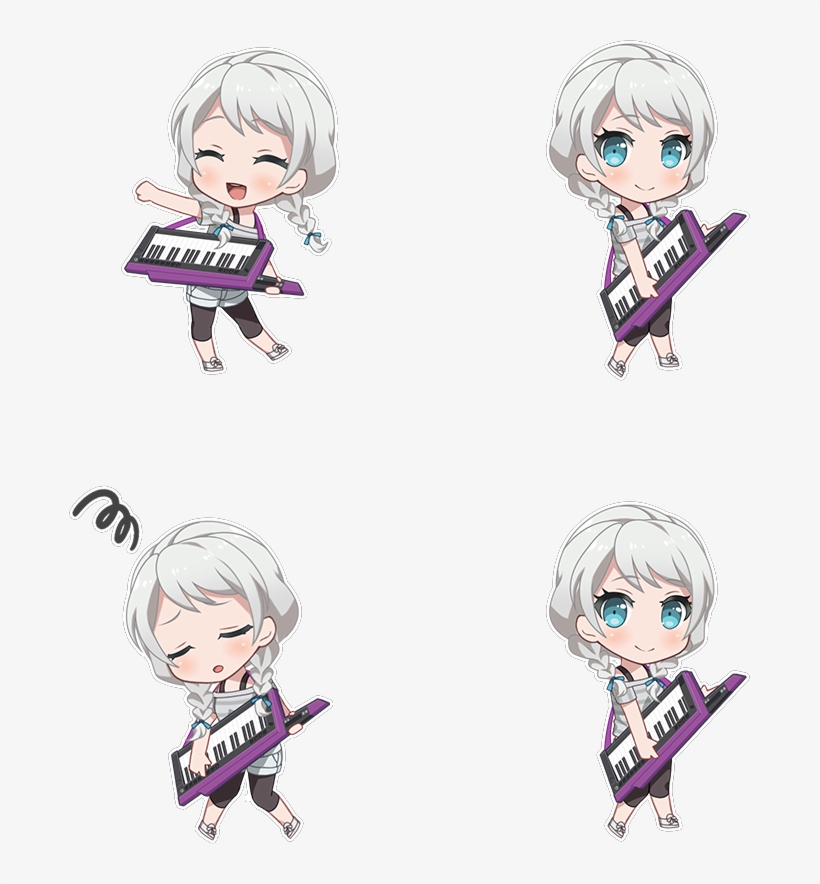 Practice Wear Chibi - Bang Dream Chibi Eve - Free Transparent PNG ...