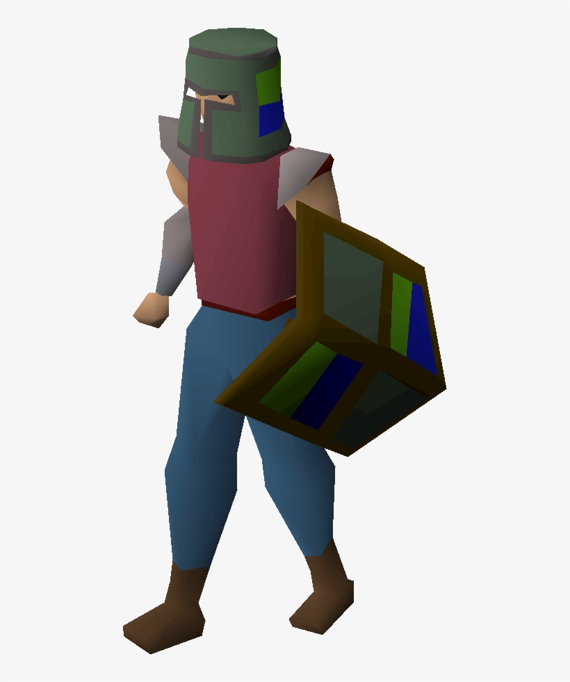 Adamant Armour Equipped - White Unicorn Mask Osrs - Free Transparent ...